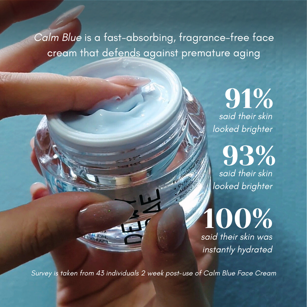 Calm Blue Face Cream | Soothing Moisturiser – Dewy&Bae
