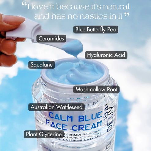 Calm Blue Face Cream | Soothing Moisturiser – Dewy&Bae